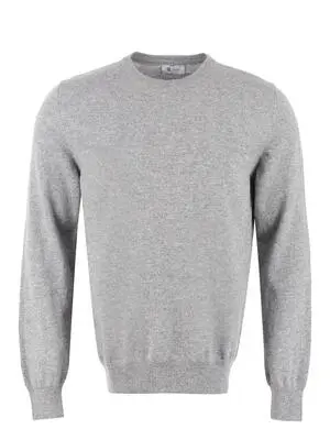 THE ALPHABET Rib-trim Cashmere Sweater - Grey