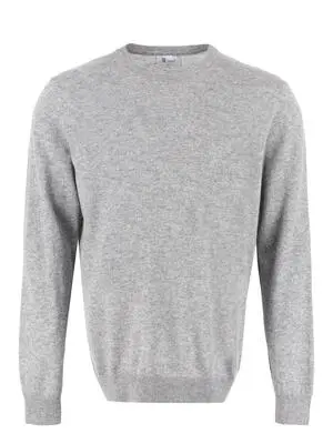 THE ALPHABET Ribbed Cashmere Blend Sweater - Grey