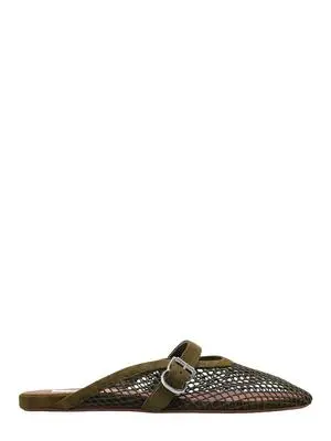 Alaïa Fishnet Flat Sandals - Vrtcamoufl