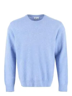THE ALPHABET Knit Wool & Cashmere Pullover - Light Blue