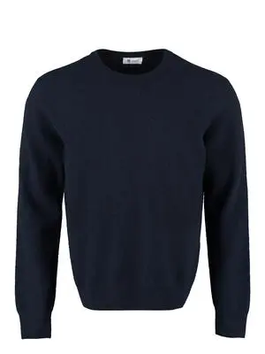 THE ALPHABET Knit Wool And Cashmere Pullover - Blue