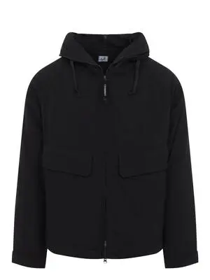 C.P. COMPANY Twill Mixer Explorer Jacket - Black