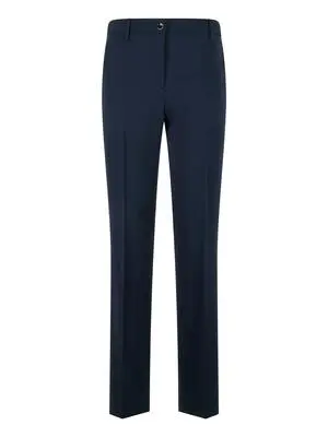 NINE:INTHE:MORNING Slim Fit Tailored Pants - Blue