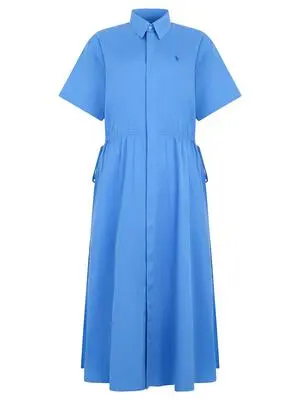 POLO RALPH LAUREN Polo Ralph Lauren Drawstring Midi Shirt Dress