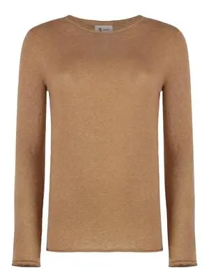 THE ALPHABET The Alphabet Silk-Cashmere Blend Pullover Camel