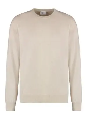 THE ALPHABET Ribbed Wool-cashmere Knit Sweater - Ecru