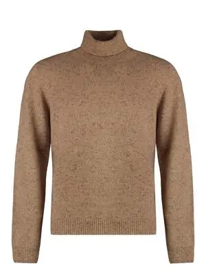 THE ALPHABET The Cashmere-blend Turtleneck Sweater - Camel