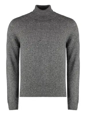 THE ALPHABET The Cashmere-blend Turtleneck Sweater - Grey