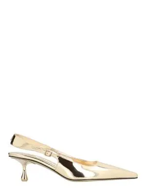 JIMMY CHOO JIMMY CHOO Amel Pointed Toe Leather Slingback Pumps