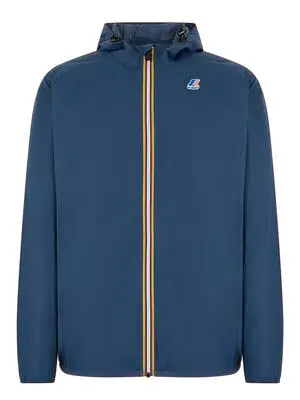 K-WAY K-WAY Le Vrai 4.0 Hooded Lightweight Windbreaker Jacket Blue