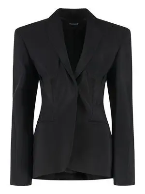MUGLER MUGLER Single-Breasted One-Button Jacket With Cut-Out Detail