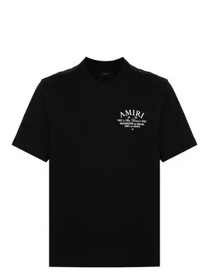 Amiri Logo Print T-shirt For - Black