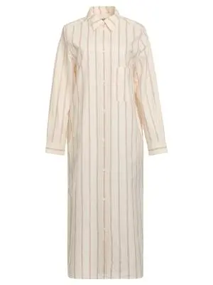 TOTÊME TOTÊME Striped Cotton-Silk Shirt Dress