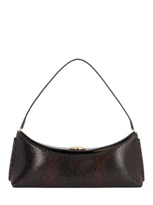 Jacquemus JACQUEMUS Ovalo Mini Clutch With Top Handle Brown