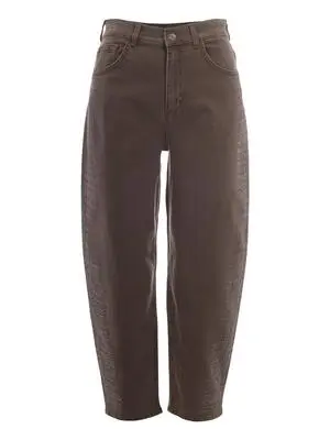 Liu Jo High-waist Straight-leg Jeans With Side Embellishment - Zenzero