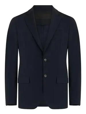 RRD Single-breasted Jacket With Classic Collar - Blue