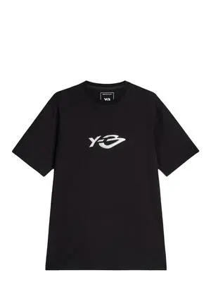 Y3 Logo Long Sleeve T-shirt - Black