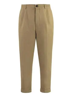 DONDUP Adam Stretch Cotton Chino Trousers - Beige