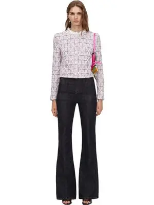 SELF-PORTRAIT SELF-PORTRAIT Fly Zip Mini Jeans