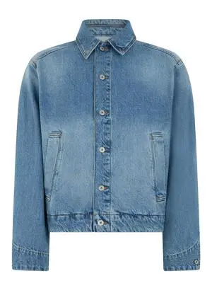 Jacquemus Classic Cotton Jacket With Button-front Closure - Denim