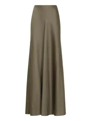 Ralph Lauren Masina Maxi A-line Skirt - Brown