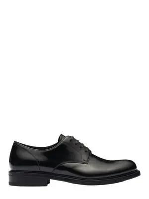 Prada Classic Lace Up Derby Shoes - Nero