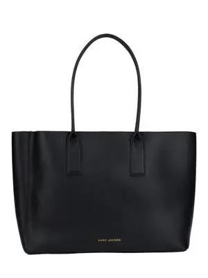 Marc Jacobs MARC JACOBS Calfskin Leather Tote Handbag Black