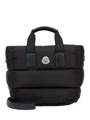 Moncler Quilted Handbag With Adjustable Strap - Black
