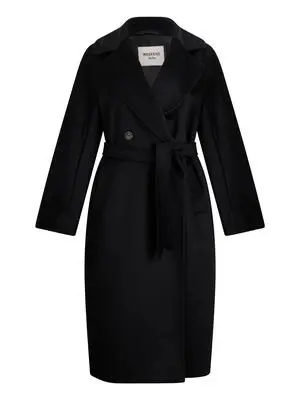 MAX MARA WEEKEND MAX MARA Long Double-Breasted Wool Coat With Belt