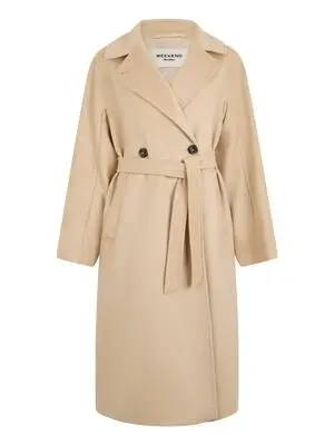 Max Mara Double-breasted Wool Jacket - Beige