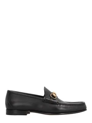 Gucci GUCCI Horsebit Leather Loafers Black