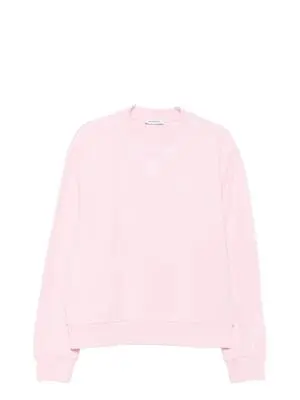 Givenchy Crewneck Sweatshirt With Mini Embroidered Signature - Rosa