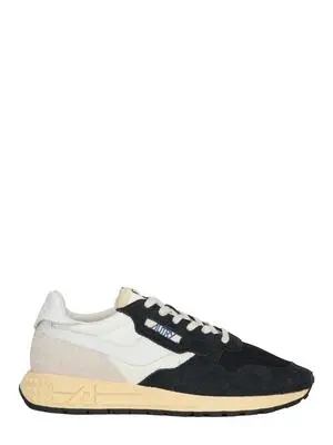 AUTRY Mini Suede Sports Sneakers With Rubber Sole - Black