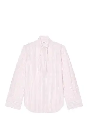 Givenchy Striped Cotton Shirt With Bow Detail - Rosa