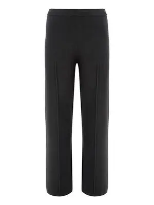Calvin Klein Knit Trousers With Elastic Waist - Black