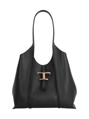 TOD`S Tod's T Timeless Mini Grainy Leather Tote Handbag - Blue