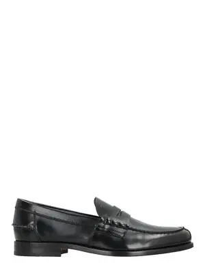 TOD`S Tod's Patent Leather Loafers With Embossed Monogram - Black