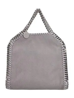 Stella McCartney Mini Falabella Handbag In Shaggy Deer Fabric - Grey