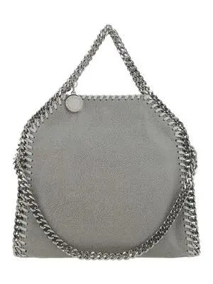 Stella McCartney Stella McCartney Mini Falabella Handbag In Shaggy Deer Fabric Grey
