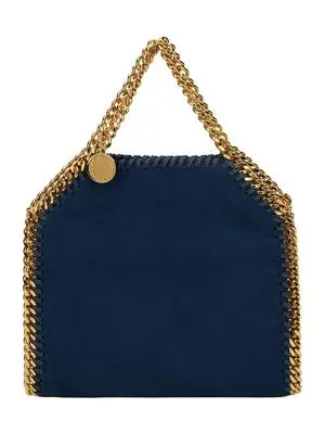 Stella McCartney Mini Falabella Handbag In Synthetic Suede - Blue
