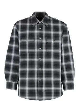 Our Legacy Check Cotton Long-sleeve Shirt - Black