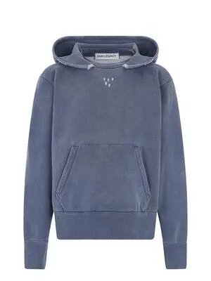 Our Legacy Relic Hoodie Printed Organic Cotton - Blue
