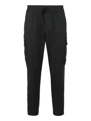 BOSS Slim-fit Elastic Poplin Cargo Pants With Quick-dry Finish - Black