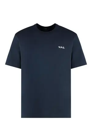 A.P.C. A. P.c. Cotton Boxy Fit Velvet Effect T-shirt