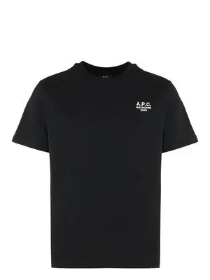 A.p.c. Standard Crew-neck T-shirt In Cotton - Black