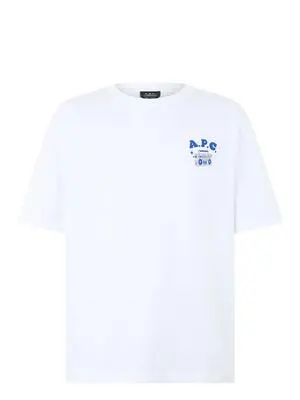A.P.C. A. P.C. Cotton T-Shirt With Stylized Chest Logo
