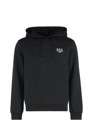 A.p.c. Logo Hoodie - Black
