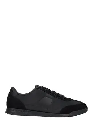 BOSS Low-top Sneakers With Leather Accents - Black