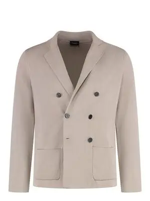 DRUMOHR DRUMOHR Knit Cotton Double-Breasted Blazer