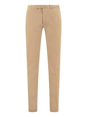 THE ALPHABET The Stretch Cotton Chino Trousers - Brown